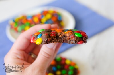 Chocolate M&M Cookies - Cooking With Karli
