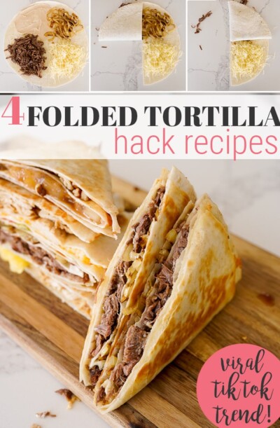 Tortilla Folding Recipes | TikTok Tortilla Hack - Cooking With Karli