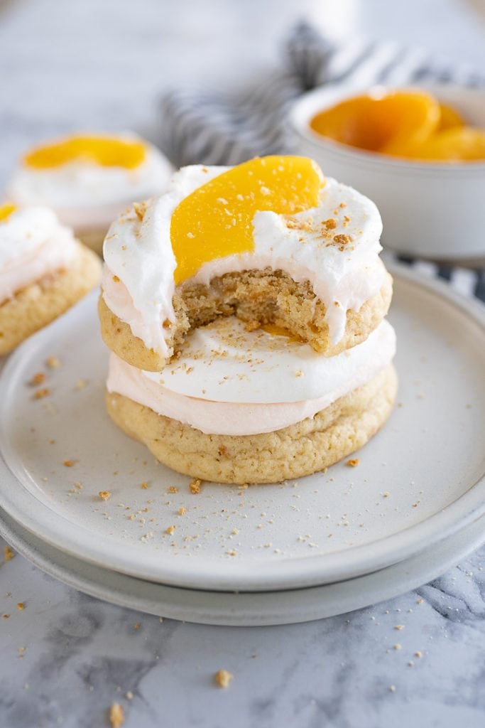 Peaches and Cream Cookies - Cooking With Karli