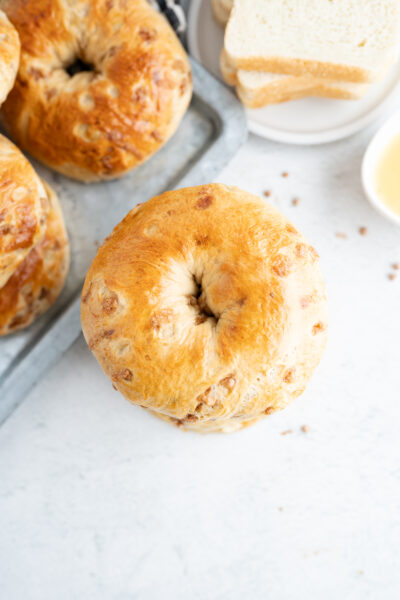 Maple French Toast Bagel - Cooking With Karli