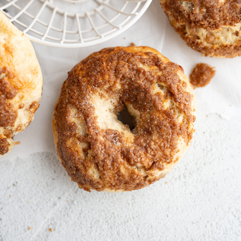 Cinnamon Sugar Bagel - Cooking With Karli