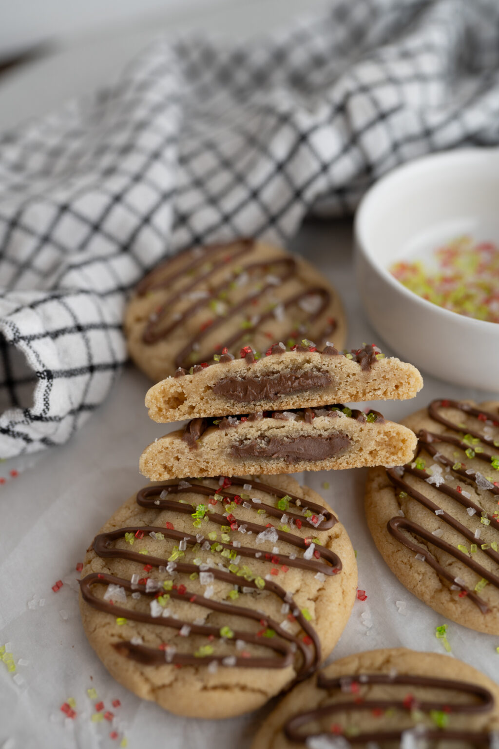 Christmas Hazelnut Sea Salt Cookies - Cooking With Karli