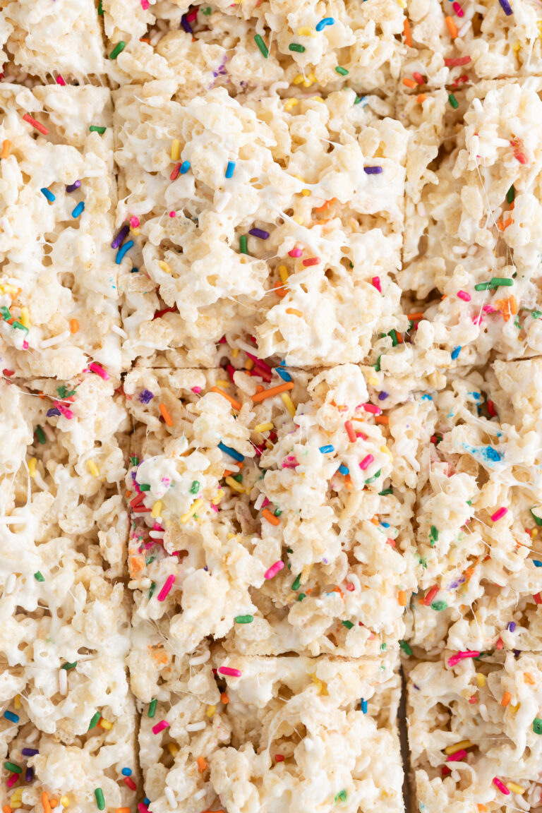 Cake Batter Rice Krispie Treat - Cooking With Karli